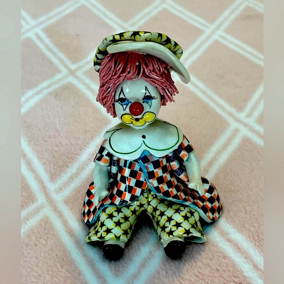 Zampiva | Accents | Vintage Zampiva Spaghetti Clown Doll Figurine ...